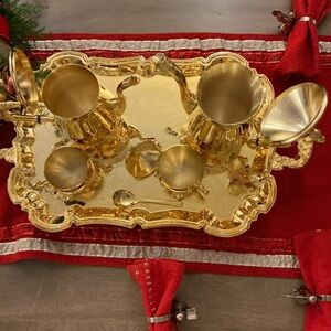 Dining | Gold Plated Tea Set | Poshmark